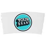 12-20 oz Custom Traditional White Cup Sleeves | Sleeve Supply